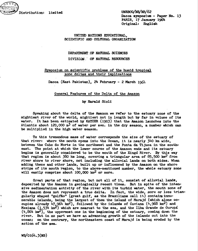 General Features Of The Delta Of The Amazon | AGUAS AMAZÓNICAS