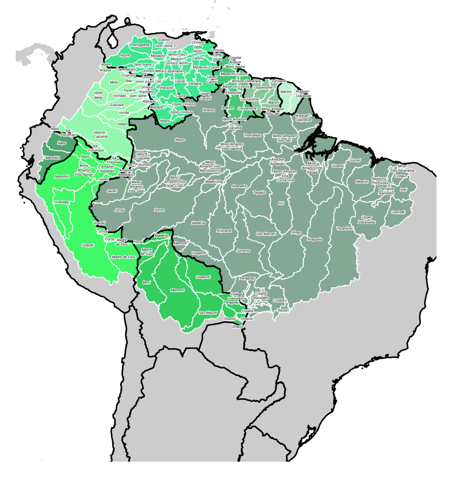 MAPAS | AGUAS AMAZÓNICAS